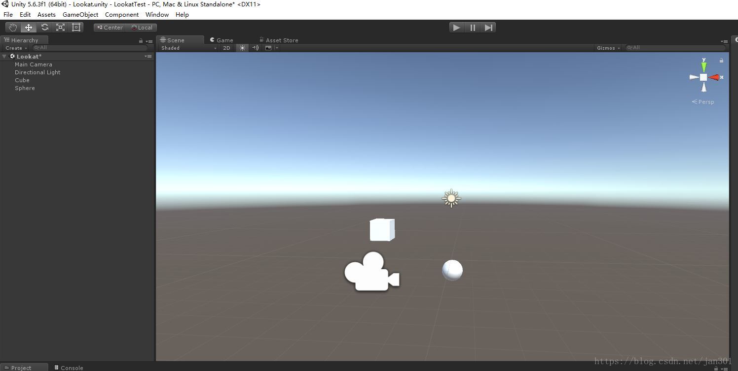 Unity中lookat的使用并在物体移动时画线显示 在unify在lookat方法的做用 Csdn博客