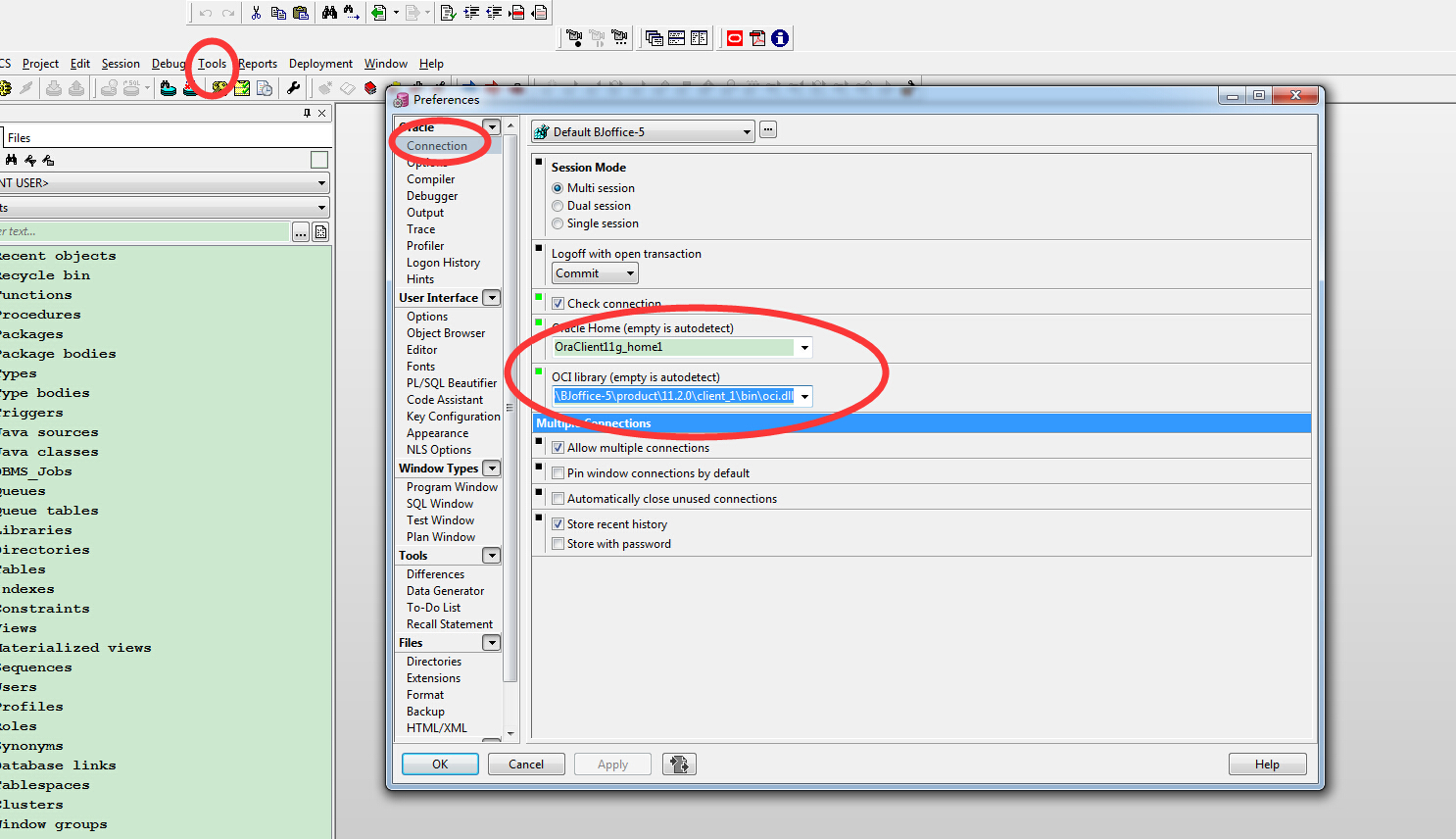 Pl Sql Error When Installing Oracle Client Initialization Error Oracle Client Not Properly