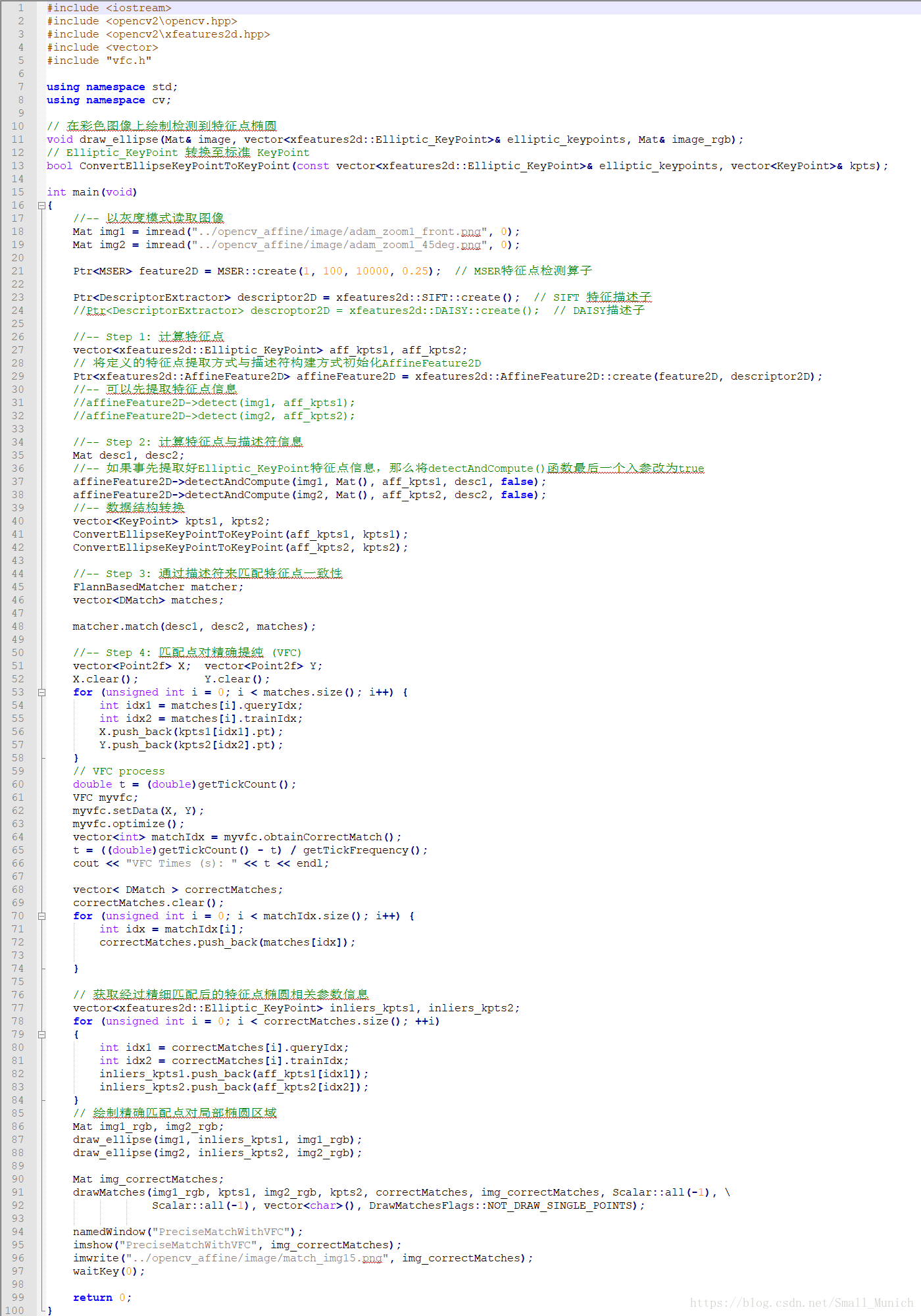 Opencv实践之mser仿射匹配算法 Mser匹配 Csdn博客