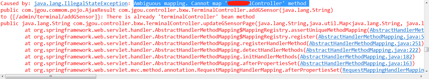 Ambiguous Mapping Cannot Map Xxxcontroller Methodannot Map Swaggerbootstrapuicontroller