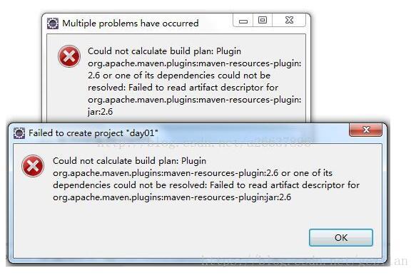 Eclipse创建的maven项目报错could Not Calculate Build Plan Plugin Java大笨鸟 博客园