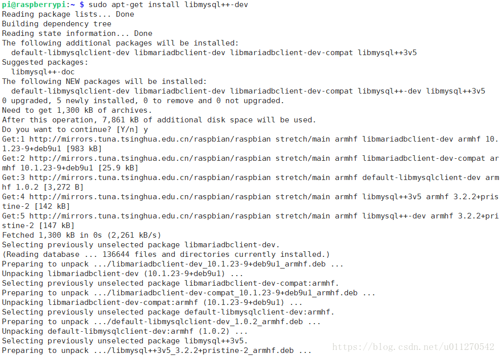 树莓派安装c开发用mysql库失败e Unable To Locate Package Libmysqlclient Dev Csdn博客 