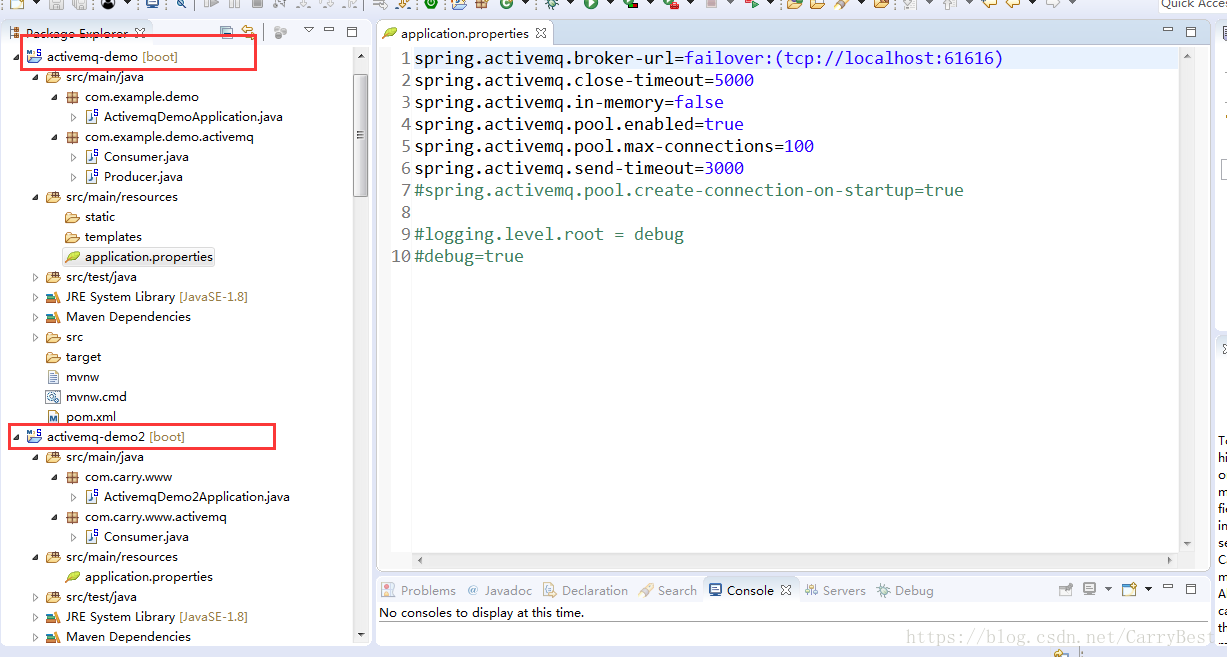 Activemq Spring Boot简单实现 Activemq Springboot Csdn博客