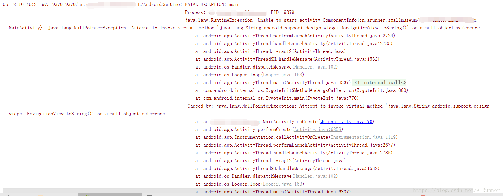 Android出现attempt To Invoke Virtual Method On A Null Object Reference异常 Csdn博客 