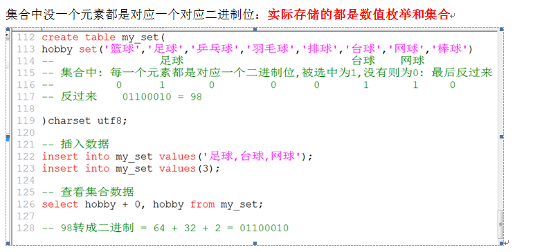 Set类型和枚举 Csdn博客 
