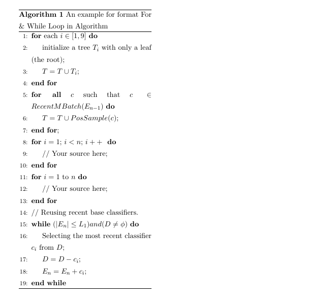Pseudo Code Width Adjustment Written By Latex Programmer Sought