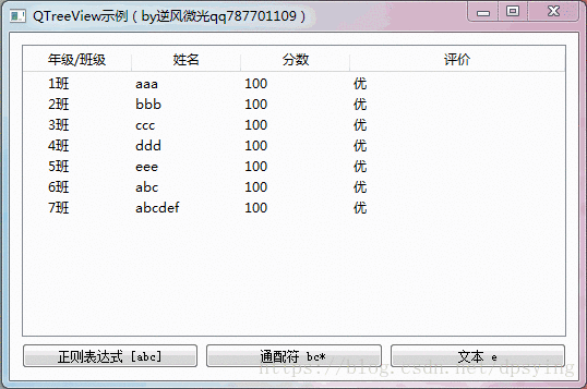 Qtreeview使用总结11，数据过滤，使用代理model，简单过滤filteracceptsrow Csdn博客 
