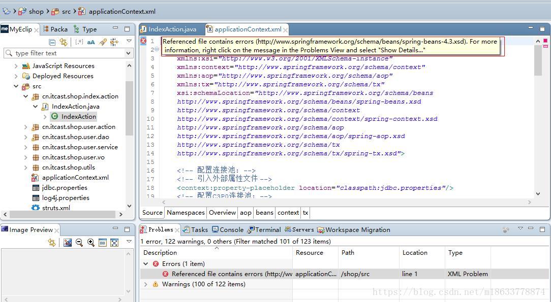 【myeclipse】常见问题 Xml Problem Csdn博客