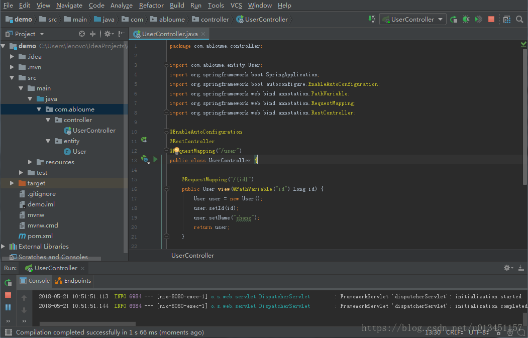 【spring Boot】运行controller的两种方式 Controller代码的执行结果怎么单独运行出来 Csdn博客