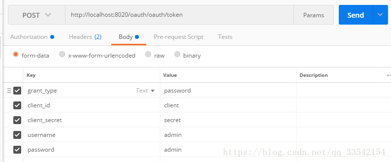 Oauth2使用password模式获取access Token Oauth2在password模式下的applytoken Csdn博客