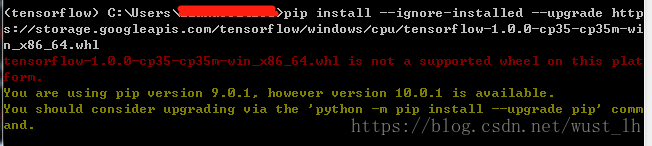 Window上安装tensorflow Cpu版本 Csdn博客 