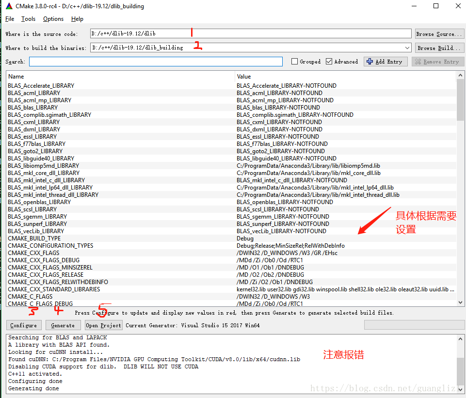 Dlib编译与使用，以及 User Error Inconsistent Build Configuration See Dlib Faq 2 错误 Dlib Cmake Giu 编译