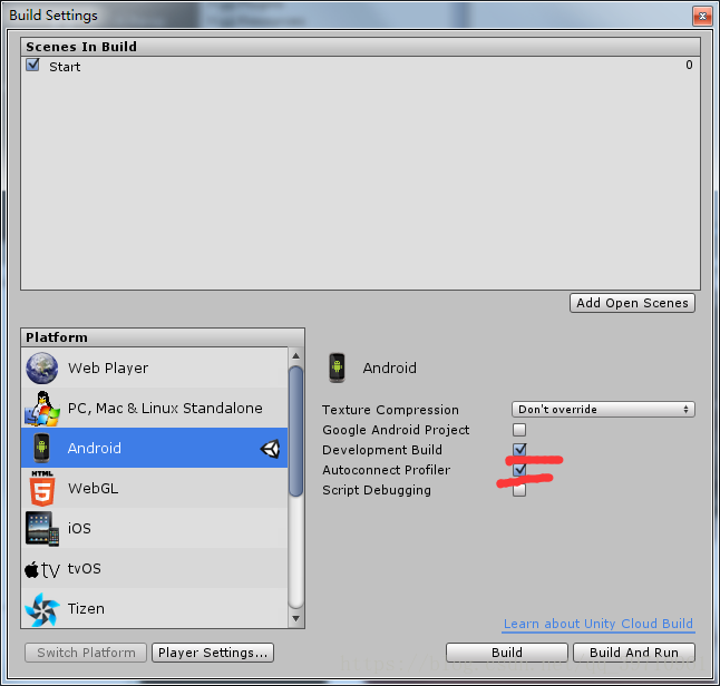 Unity Usb真机测试，以adb的方式运行profiler Adb Profile Activeprofiler Csdn博客