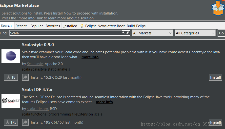 Scala入门一：直接在eclipse上安装scala Ide在eclipse中安装scala Csdn博客 