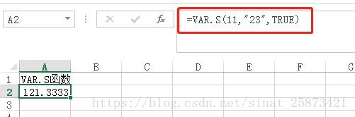 [excel常用函数] Var Andvar P And Var S函数 Csdn博客