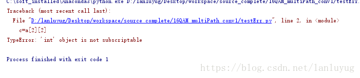 Python报错：typeerror Int Object Is Not Subscriptable Python 拦路雨g