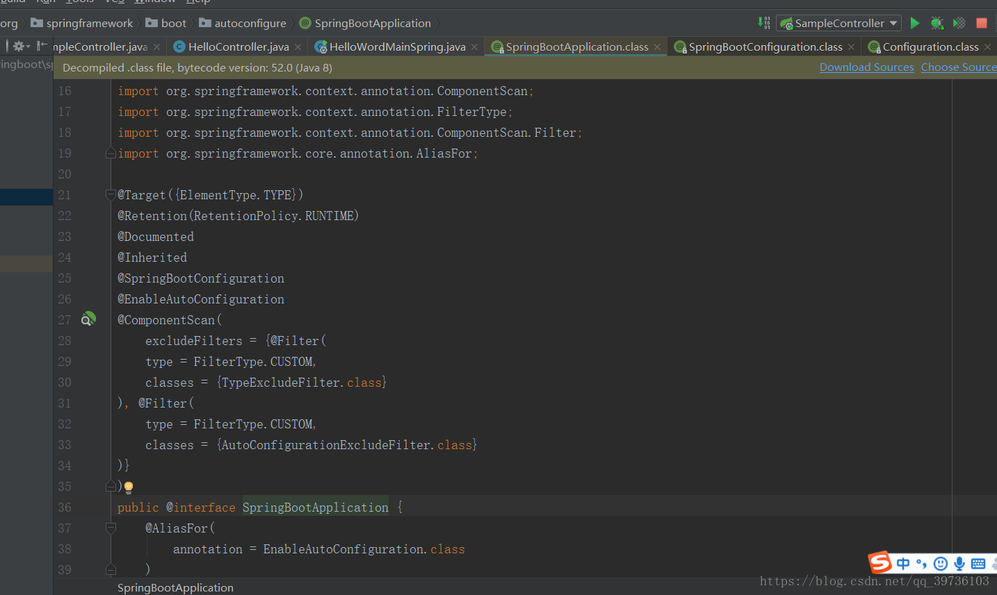 Spring Boot常用注解解释springboot项目中generated Index什么意思 Csdn博客 4050