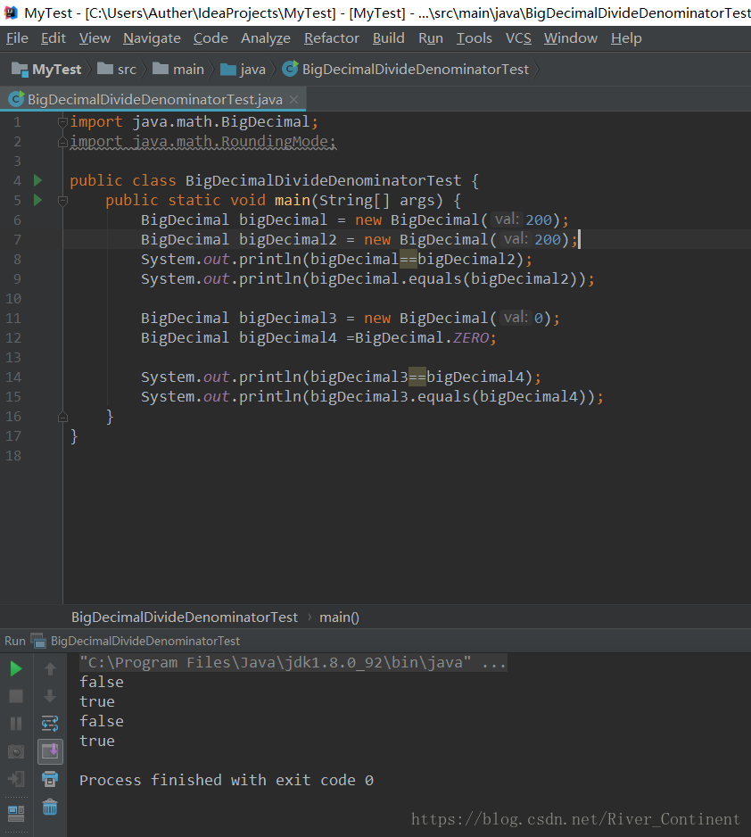 【javaee】bigdecimal中divide，被除数不能为0。javalangarithmeticexception By Zerobigdecimal Divide 0 