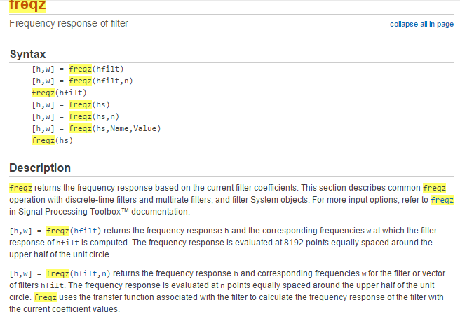 Matlab的freqz（）函数和窗函数法fir1（）一起使用 Matla 变量表达式分母最高系数为1 Csdn博客