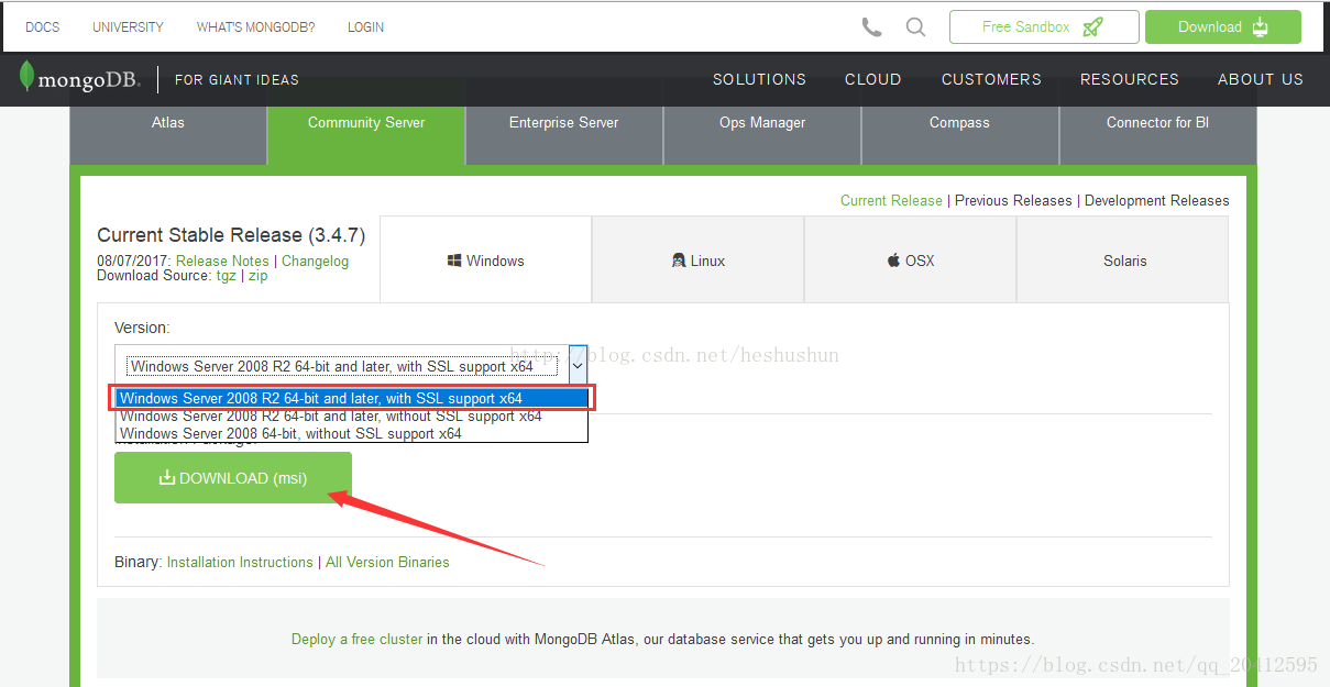 Mongodb 的详细安装与中途解决发生服务特定错误100的方法 Mongo 启动报错100 Csdn博客