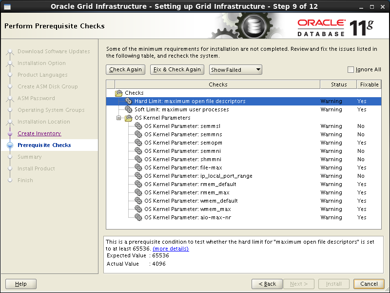 Ocp学习笔记——11g Asm Standalone Server安装步骤value Of Max Processes Softlimit In Response File Csdn博客