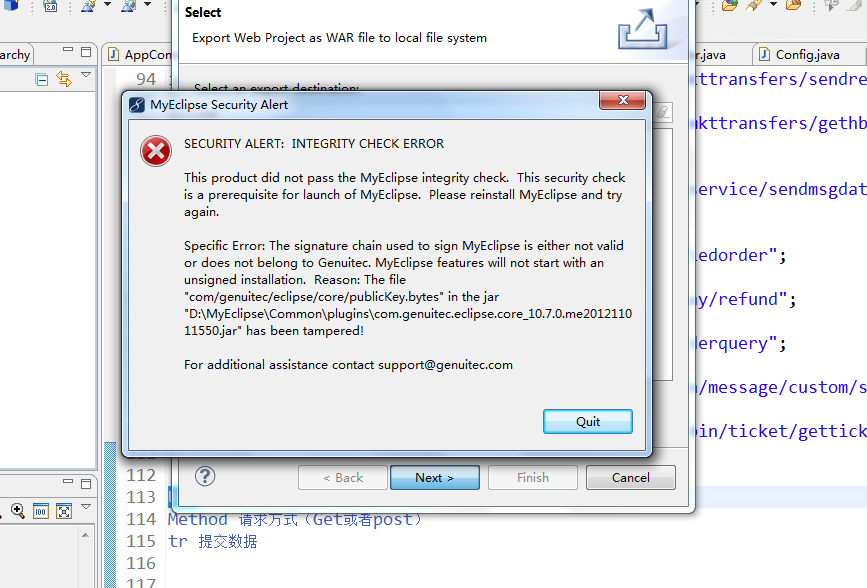 Error Assembling War Problem Creating War Execution Exception And The Archive Is Probably