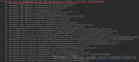 Mysql 数据库 Sqlexception The User Specified As A Definer Root Does Not Exist 错误原因及解决办法 
