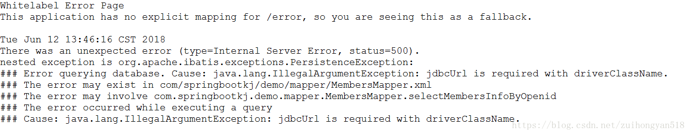Spring Boot框架出现java Lang Illegalargumentexception Jdbcurl Is Required