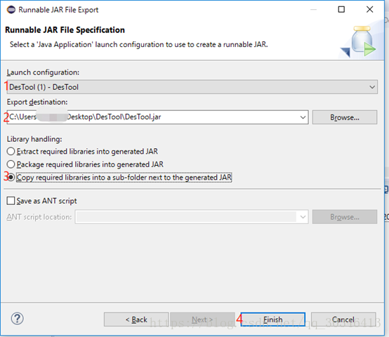 Eclipse导出可执行jar包步骤 Export Destination Csdn博客
