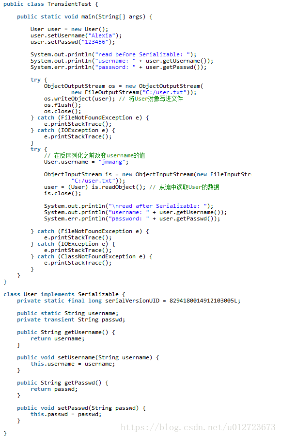 Java中transient关键字的详细总结java Transient Csdn博客 9401