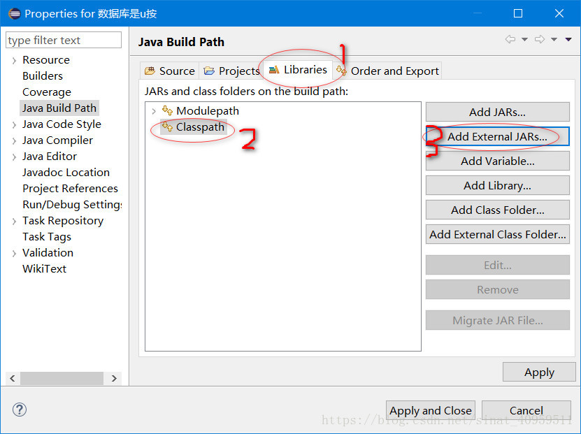 Java连接sql的配置问题以及出现javalangclassnotfoundexception Commicrosoftsqlserverjdbcsqlserverdriver