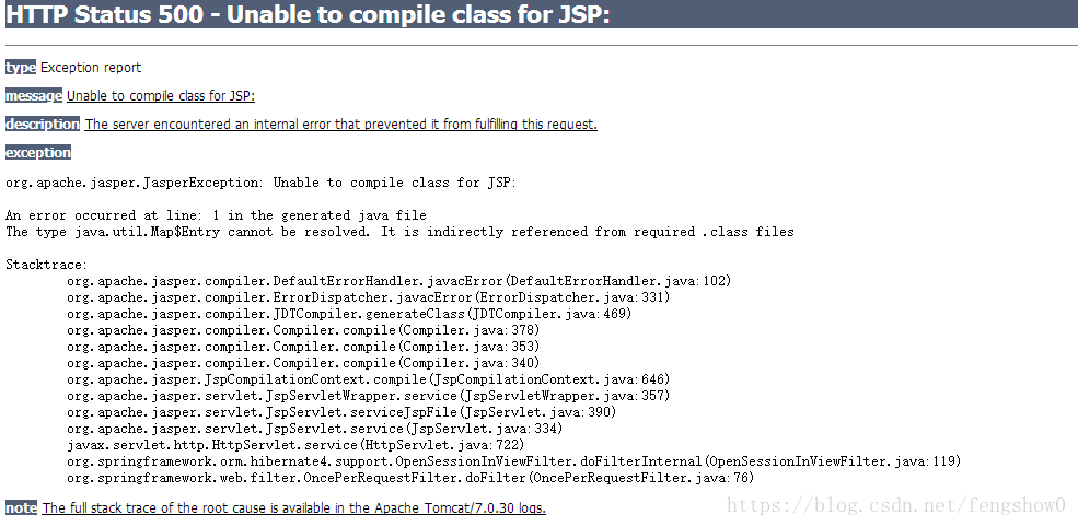 Tomcat搭建本地服务器报错“ 500 Unable To Compile Class For Jsp”的解决方法 Status 500 Unable To 6369