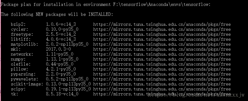 Windows环境下安装完tensorflow，运行python代码，出现no Module Named Xxx，例如no Module Named Pil，skimage解决办法装了 