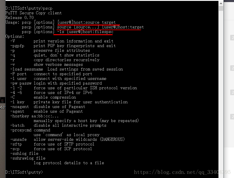 使用putty的pscp指令进行本地和linux服务器的文件传输pscp怎么使用 Csdn博客 7771