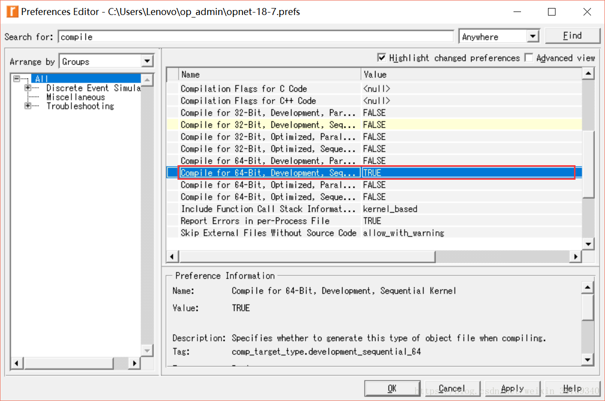 当你用opnet（riverbed）跑程序时候，出现fatal Error C1189 Errorno Target 