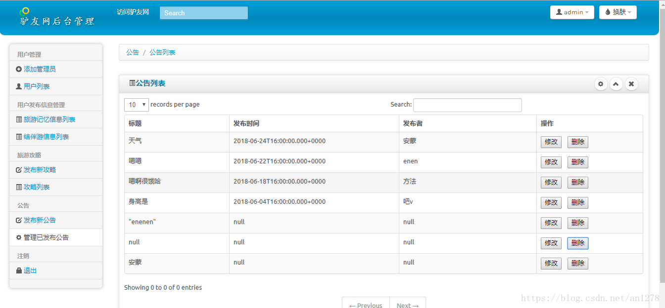 Springboot简单增删改查并使用ajax进行前后端数据交流springboot Ajax查询所有洗 Csdn博客 1083