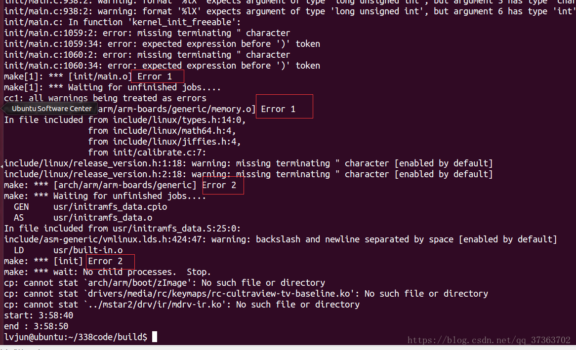 关于编译安卓kernel出现“make[1] [init Main O] Error 1”的解决办法 Make [main Obj] Error 1 Csdn博客
