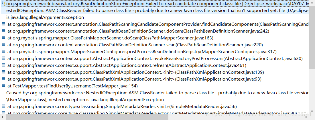 Orgspringframeworkbeansfactorybeandefinitionstoreexception Failed To Read Candidate 