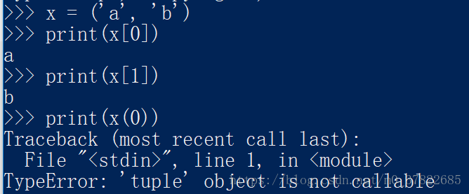 关于typeerror Tuple Object Is Not Callable Csdn博客 