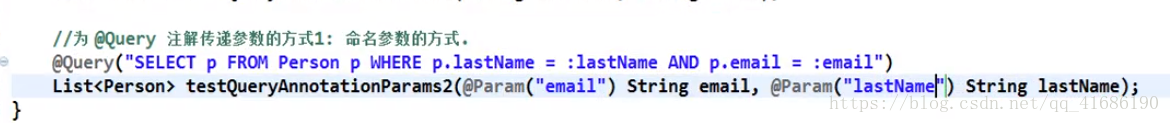 Springdata 使用query注解（四）query 不能使用 Csdn博客 