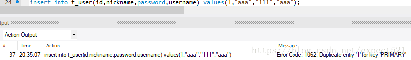 Mysql Error 1062 Csdn博客 