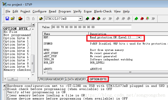 Stvp烧录失败提示“cannot Communicate With Tool”或者“the Device Is Protected” 程序员大本营 