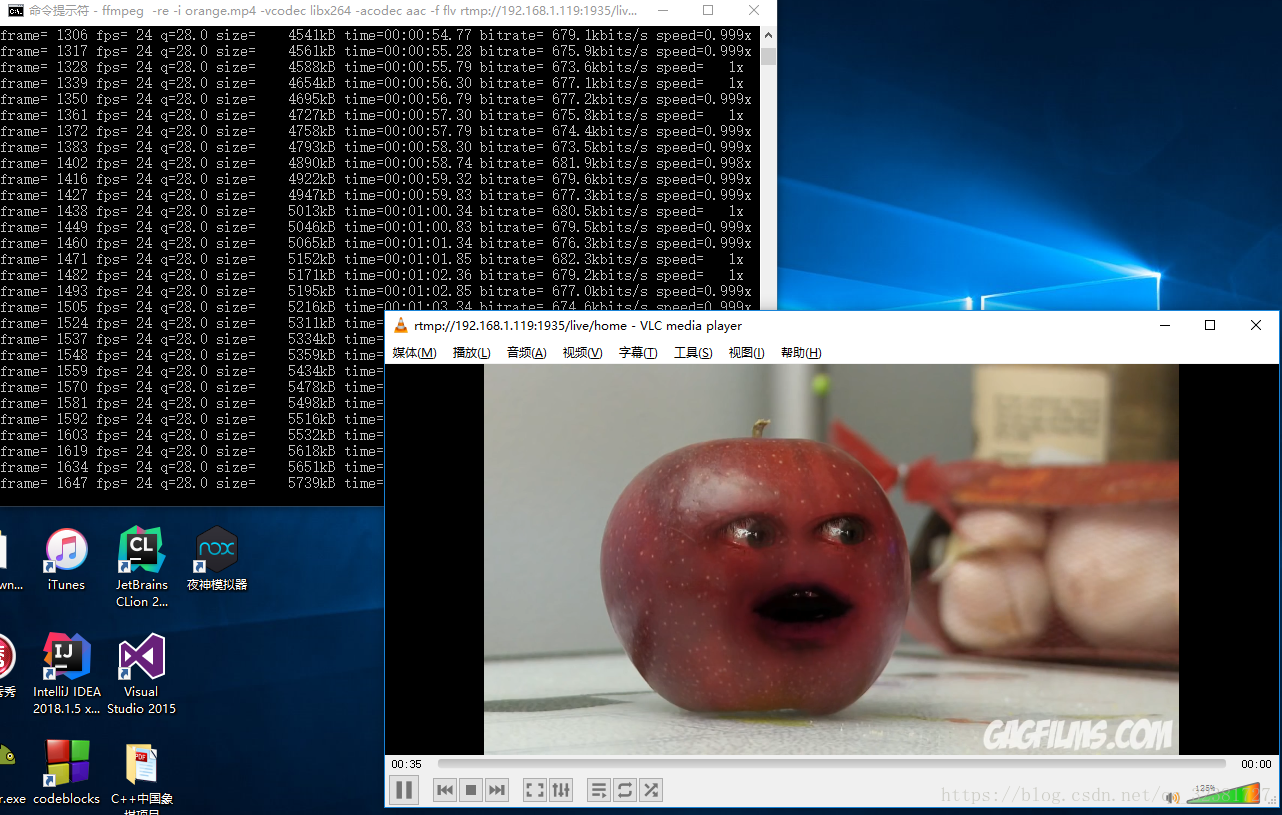 Windows下用ffmpegnginxrtmp搭建直播环境 实现推流、拉流（超简单教程）ffmpegrmtp实现推流以及浏览器显示 Csdn博客 