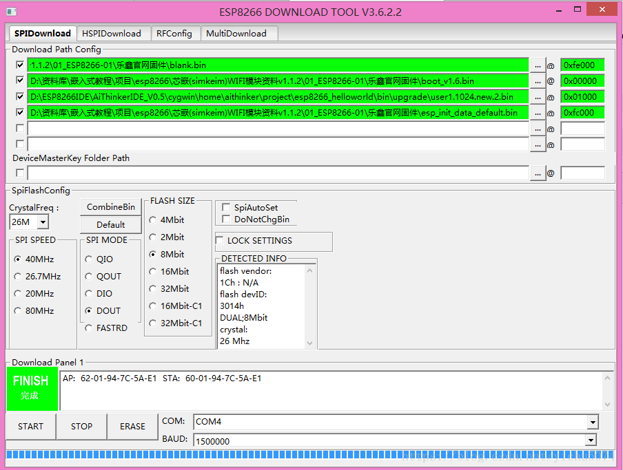Esp8266 At固件下载补充user11024new2 Csdn博客 