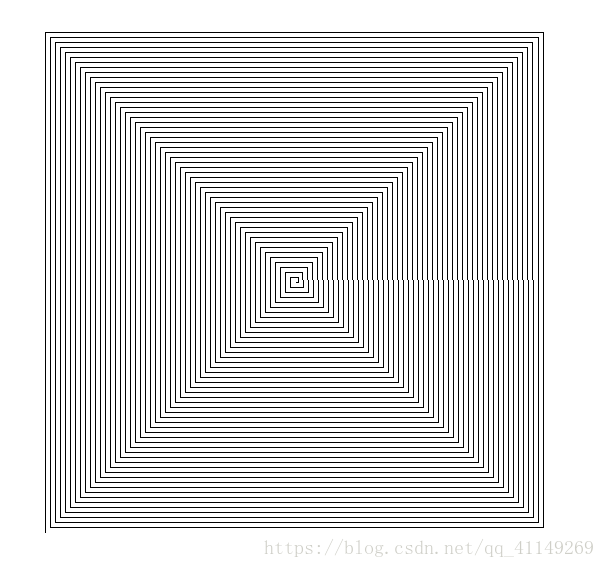 Python经典程序练习题12：绘制正方形螺旋线 正方形螺旋线的绘制python代码 Csdn博客
