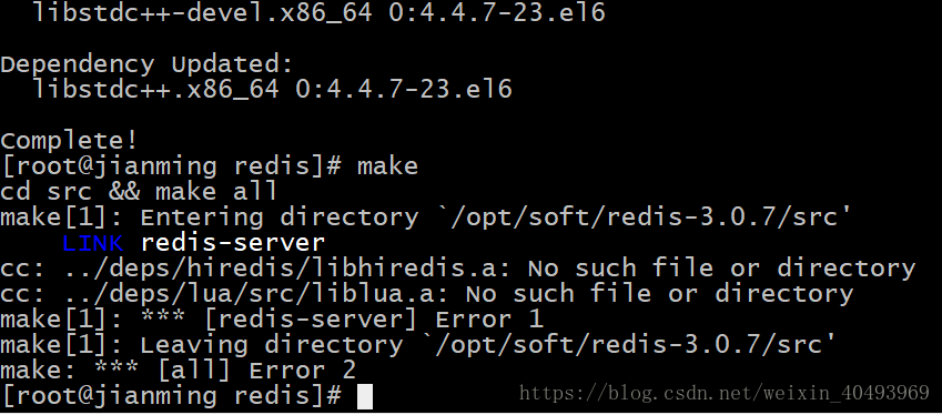 安装redis中执行make时出错及解决方案安装 Redis 时报错 Rootmaster Redis 625 Make Cd Src Csdn博客 4324