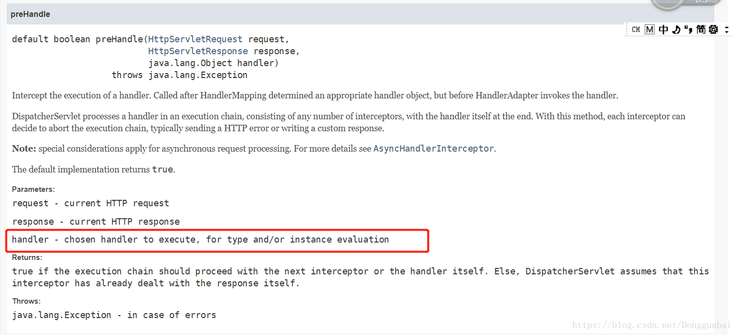 Spring Mvc拦截器中的第三个参数handler Handler Instanceof Handlermethod Csdn博客