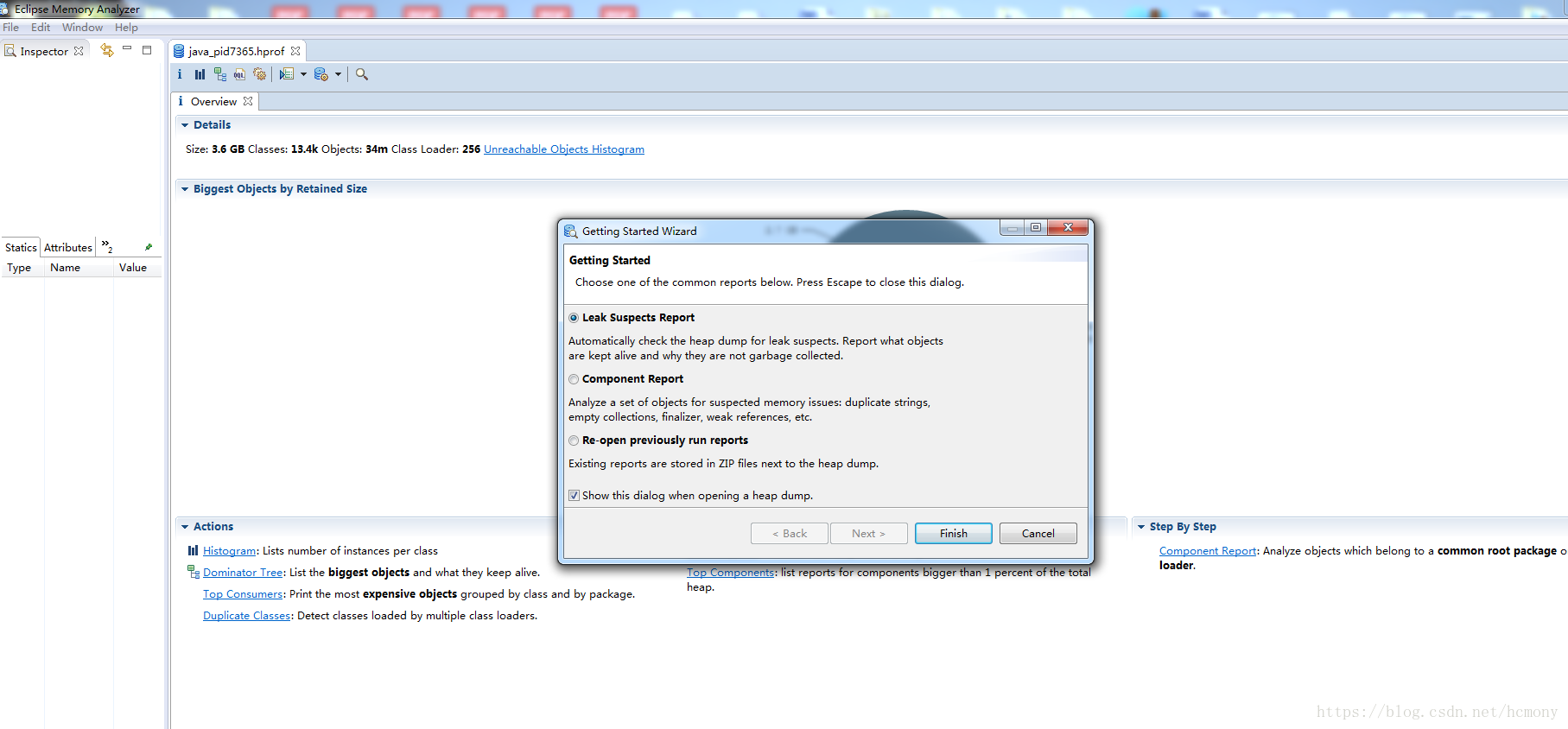 记录用memory Analyzer分析内存泄漏的解决过程使用 Memory Analyzer Mat 分析 Gc Overhead Limit Exce Csdn博客 8529
