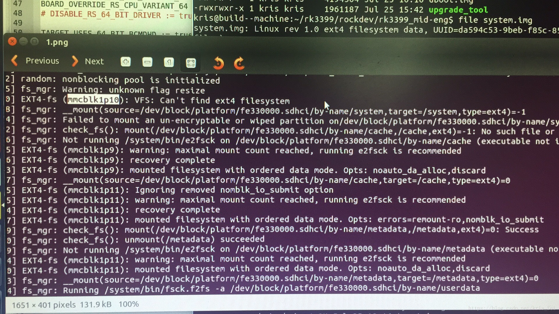 [rk3399][android7 1] 调试笔记 Vfs Can T Find Ext4 Filesystem Cant Find Ext4 Filesystem Csdn博客