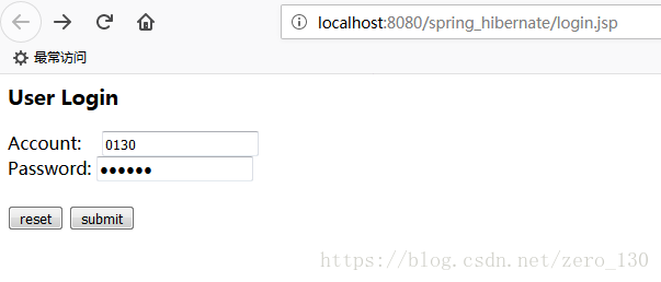 Spring简单整合hibernate实现登录例子myeclipse 2017利用hibernatespring实现用户注册及登录 Csdn博客 